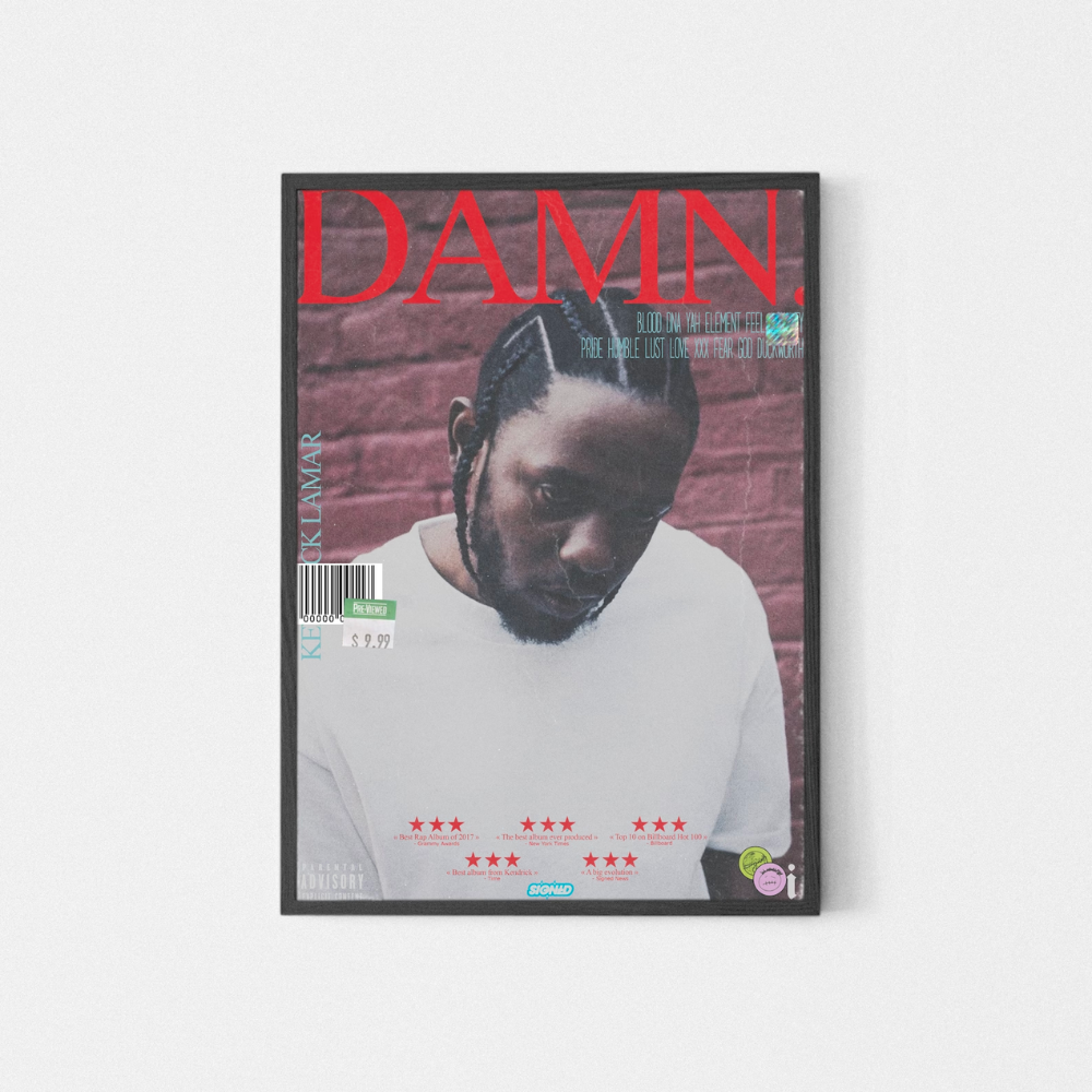 "DAMN." Kendrick Lamar Poster – TRIPL7