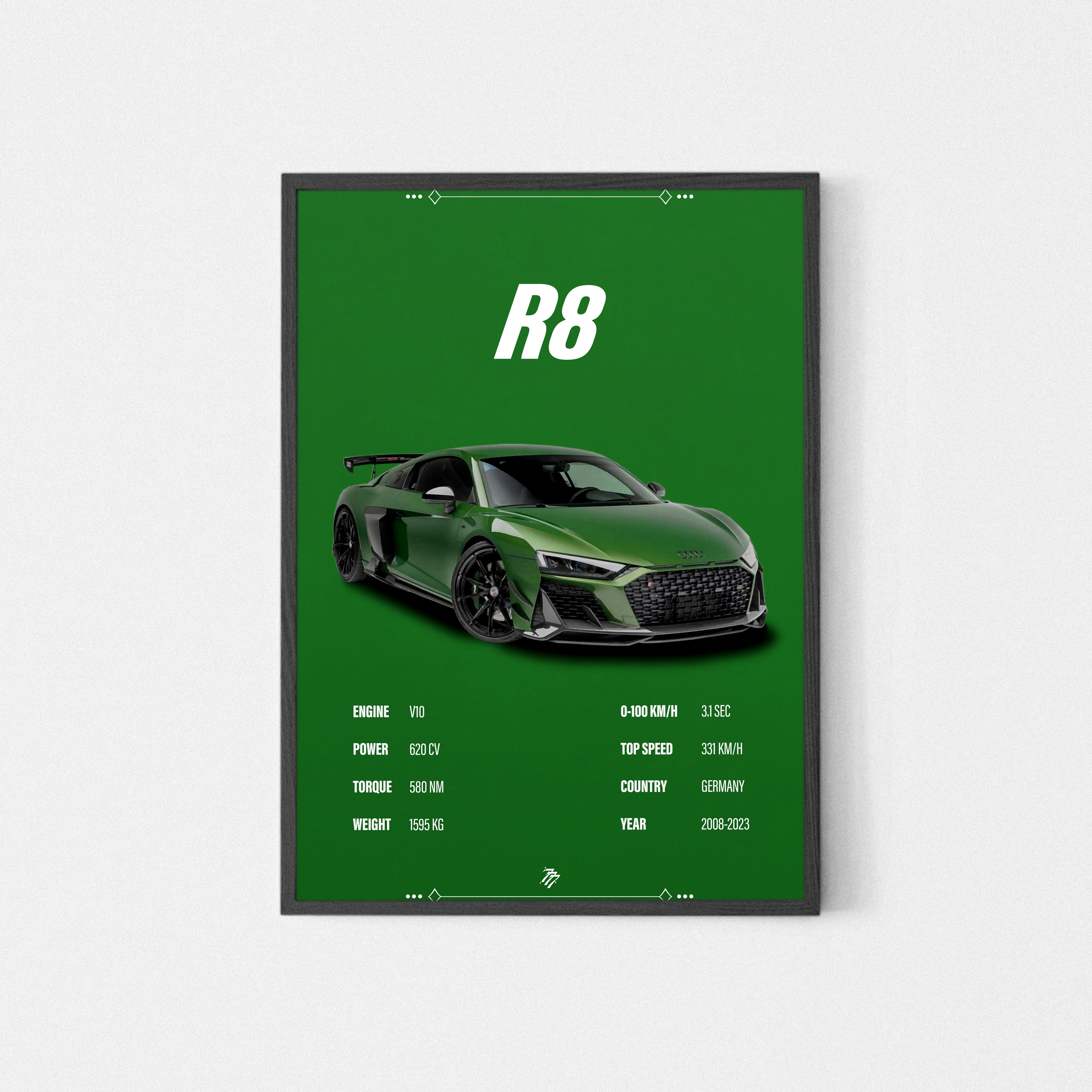 "Audi R8" Poster – TRIPL7