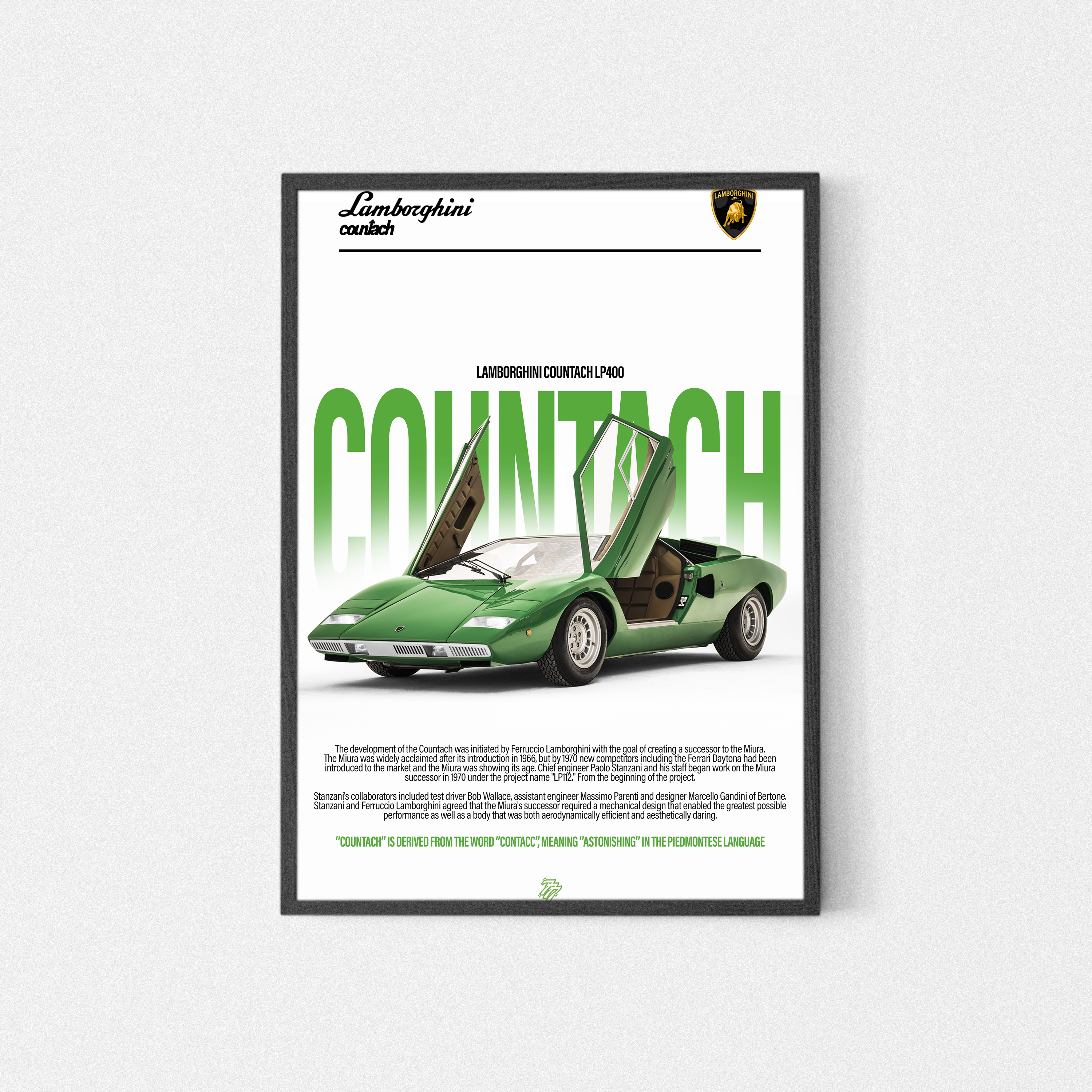 Lamborghini Countach Poster – TRIPL7