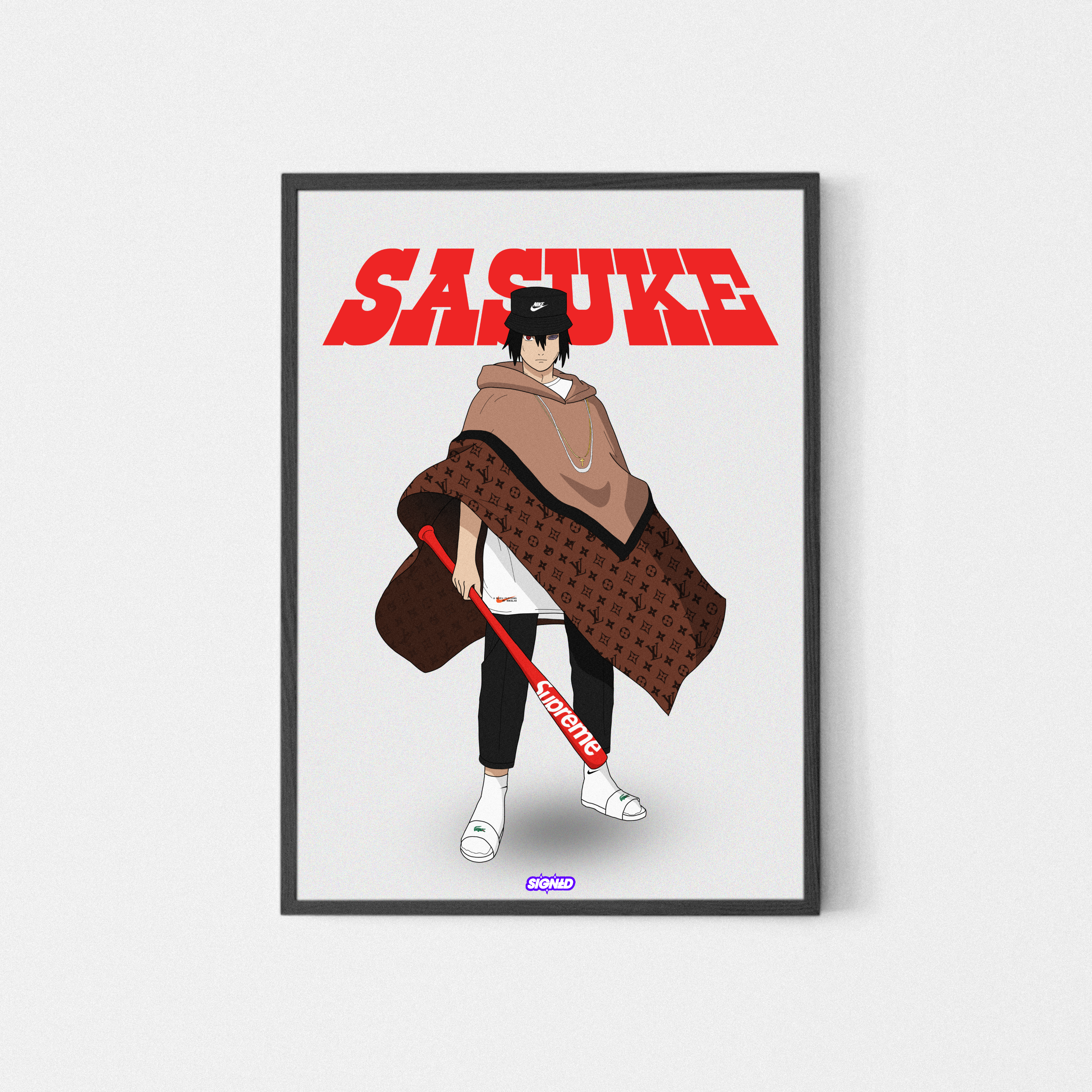 Sasuke x Supreme Poster – TRIPL7